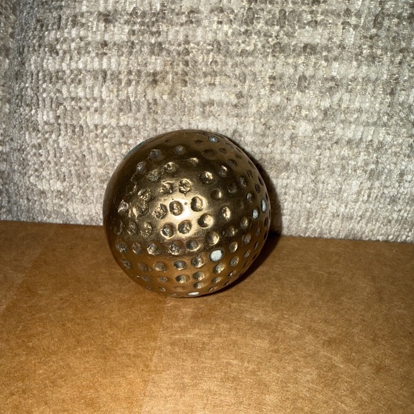 Holiday | Vintage Brass Golf Ball Heavy Round Sphere No Base | Poshmark